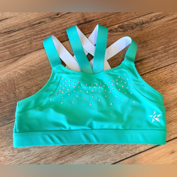 Rebel Athletics | Other | Rebel Athletics Bra Yl Rhinestones | Poshmark